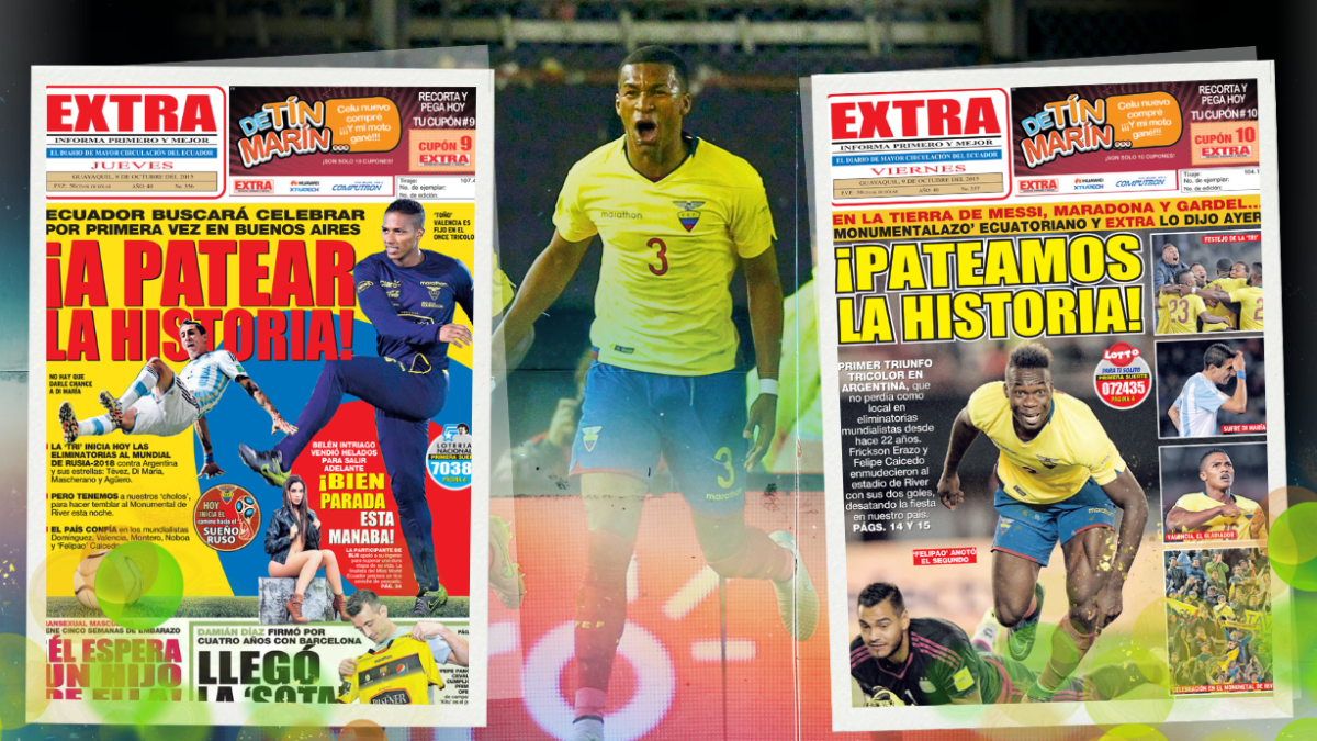 DIARIO EXTRA vaticinó el triunfo de Ecuador ante Argentina en 2015 ...