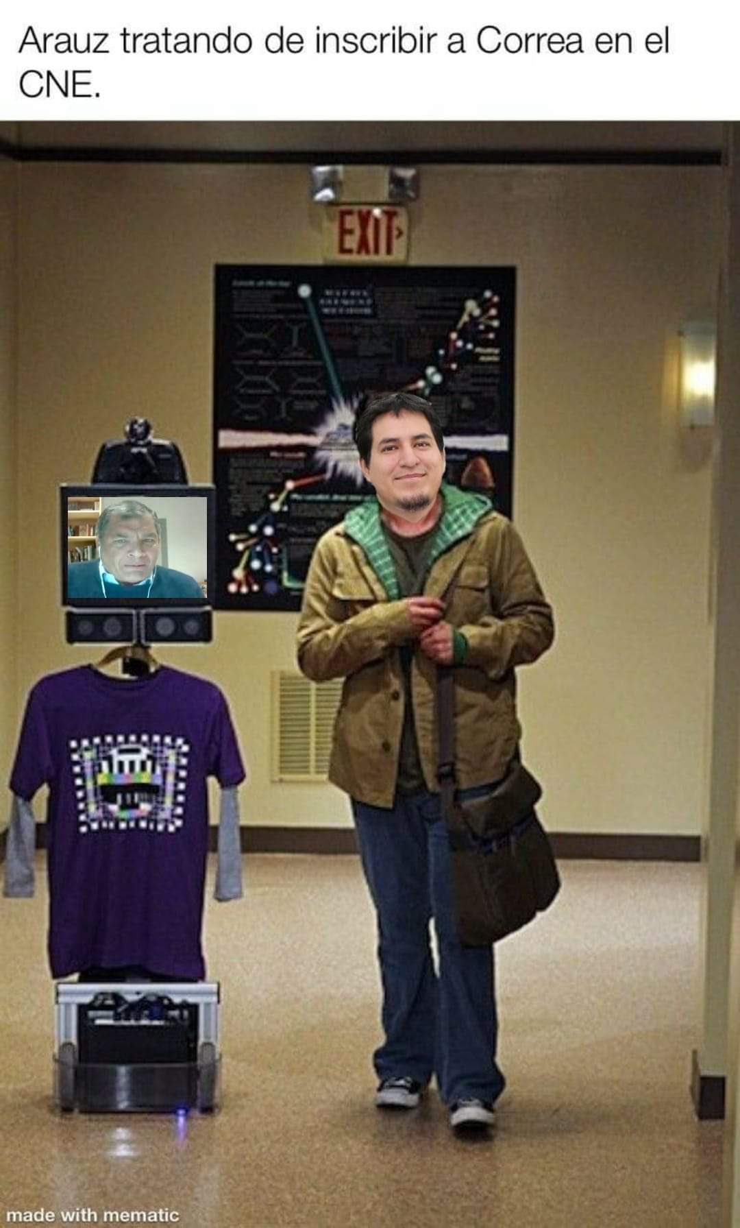 Correa no pudo aceptar su precandidatura vía telemática, pero fue el ...