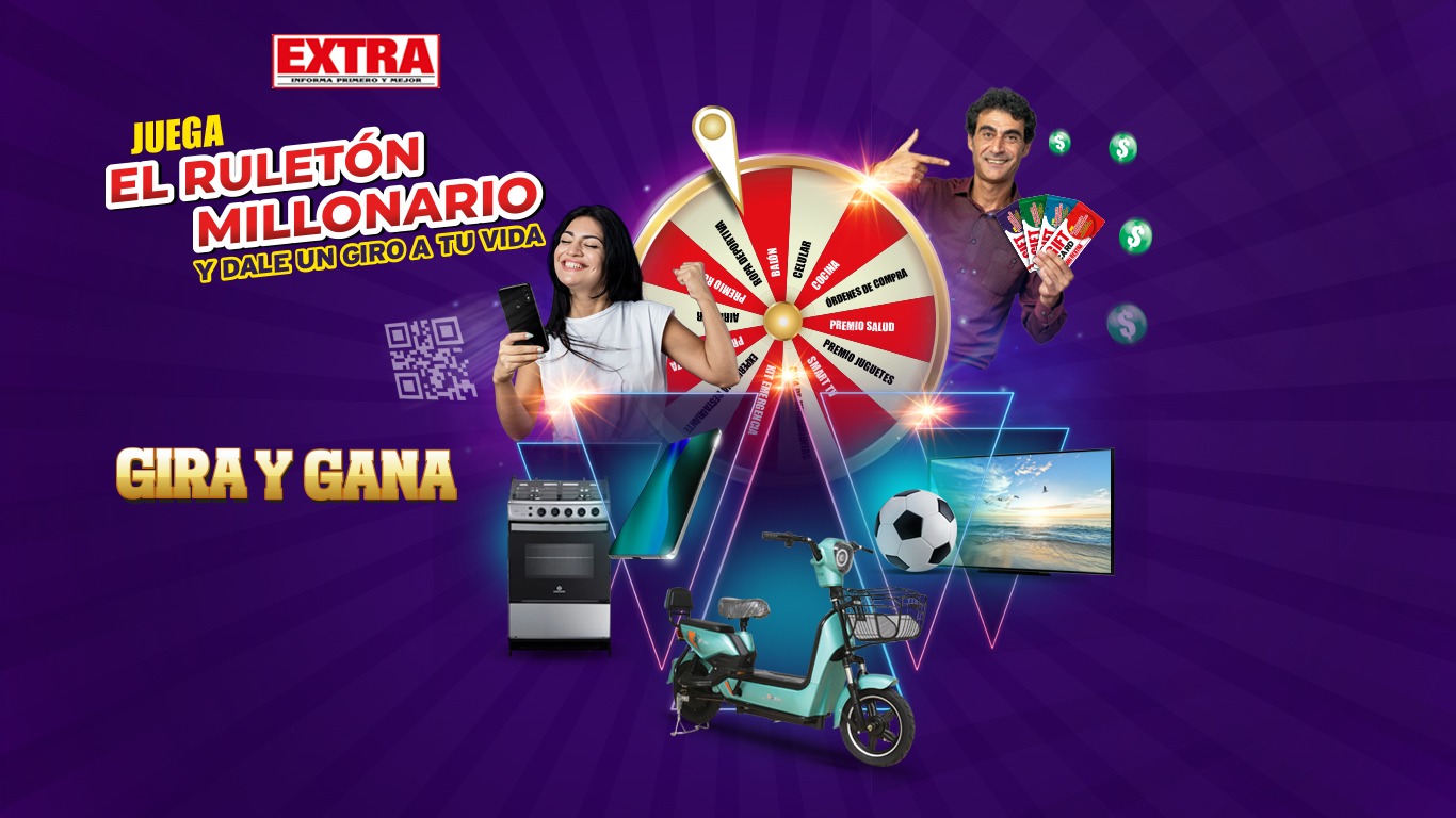 El Ruletón Millonario: Gira y gana con EXTRA