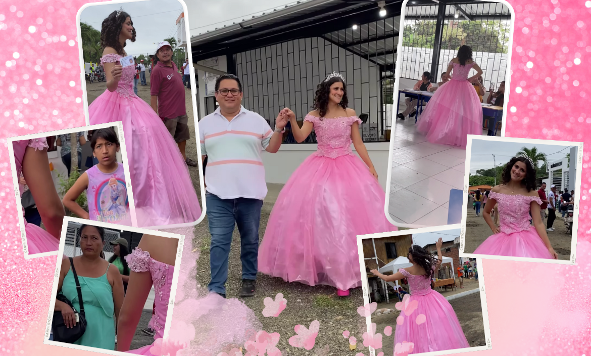 Elba González y su extravagante look electoral: llegó de gala y montada ...