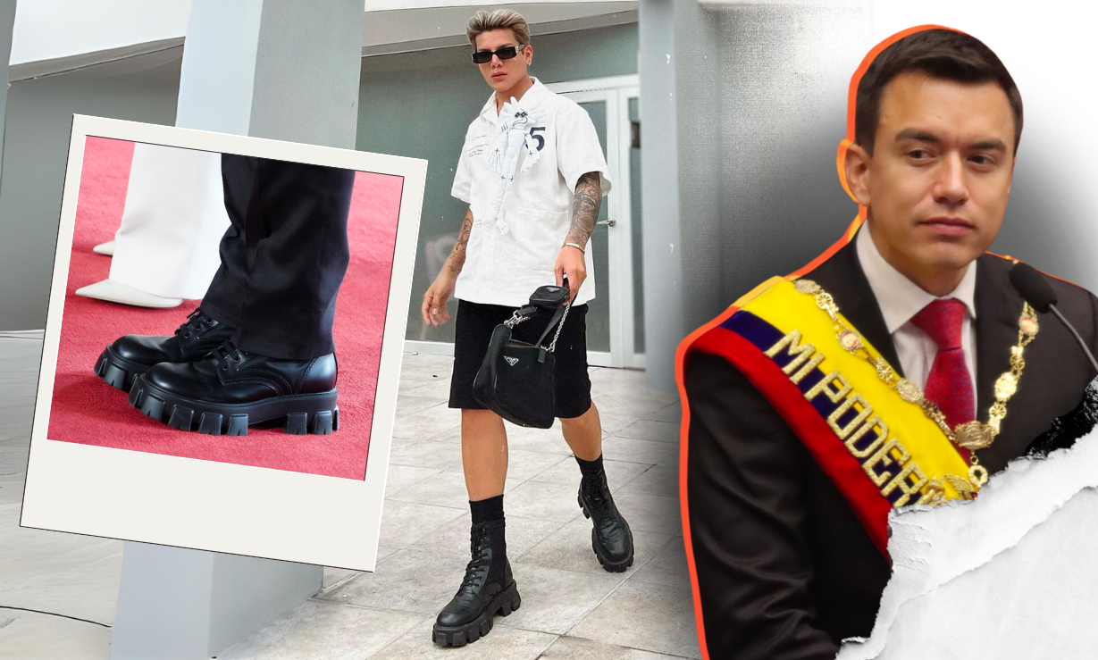Zapatos virales del presidente Daniel Noboa: Bryan Bartolomé los lució ...