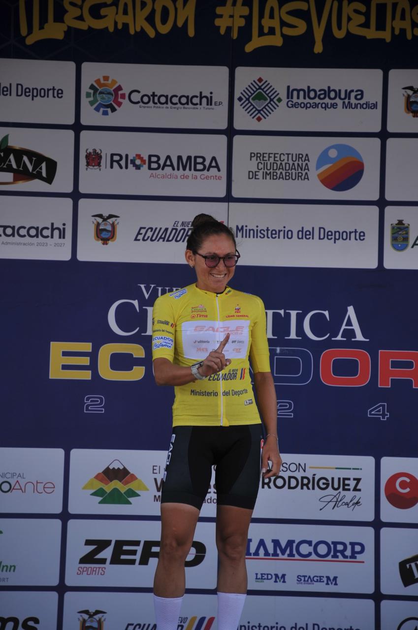 Esther Galarza, virtual ganadora de la Vuelta Femenina al Ecuador