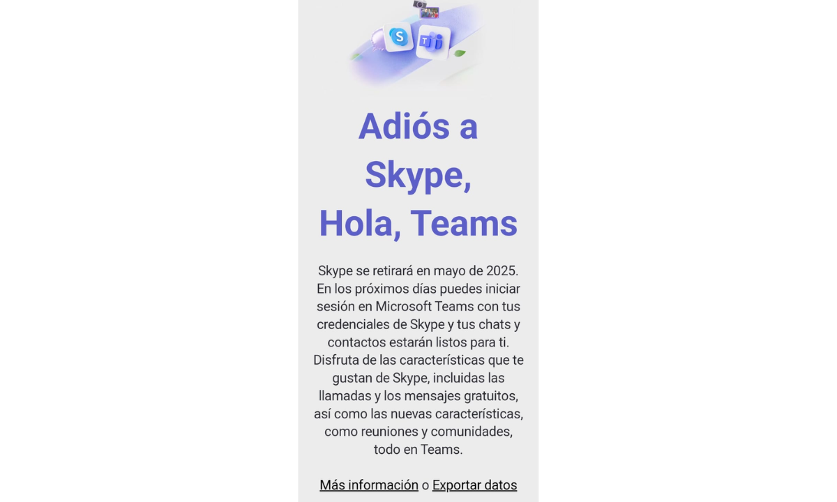 Skype cerrará el 5 de mayo: el fin de una era de 2 décadas