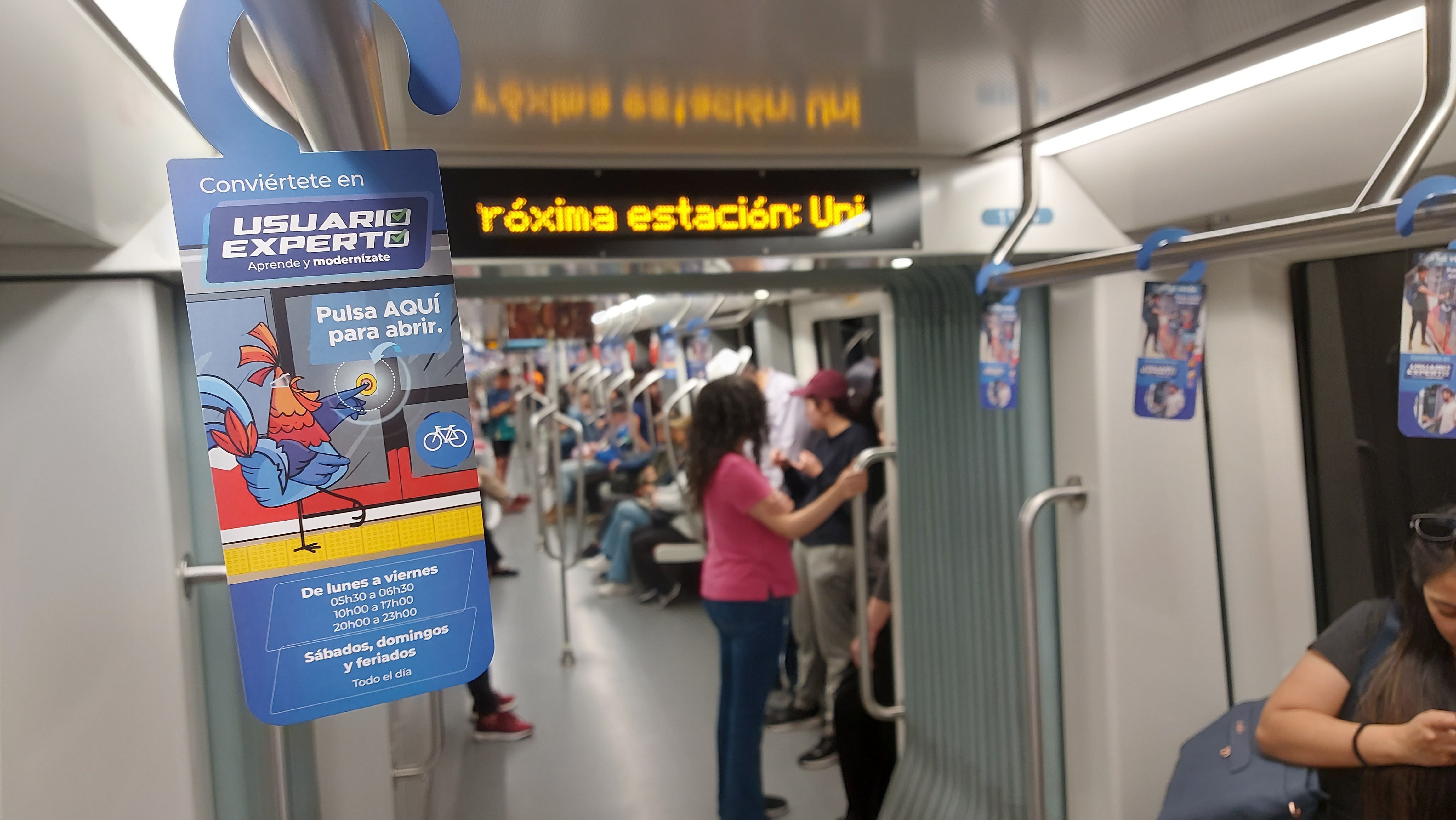 Metro de Quito | Nueva modalidad para apertura de puertas: Estos son ...