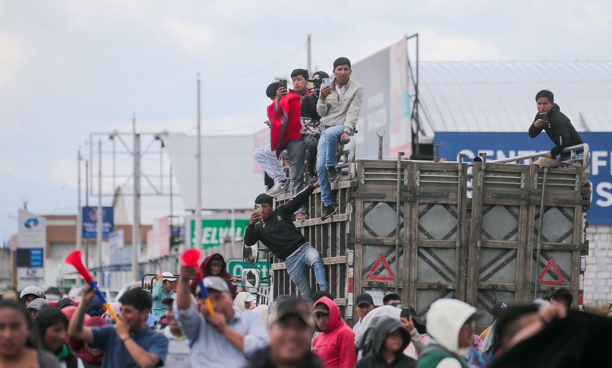Vías cerradas en Ecuador el 25 de septiembre de 2025 por el paro nacional