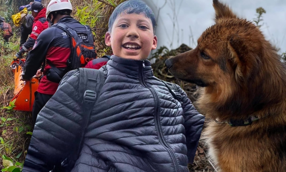 Lucas Campaña en el cerro Puñay y el perro que lo ayudó a sobrevivir en ...