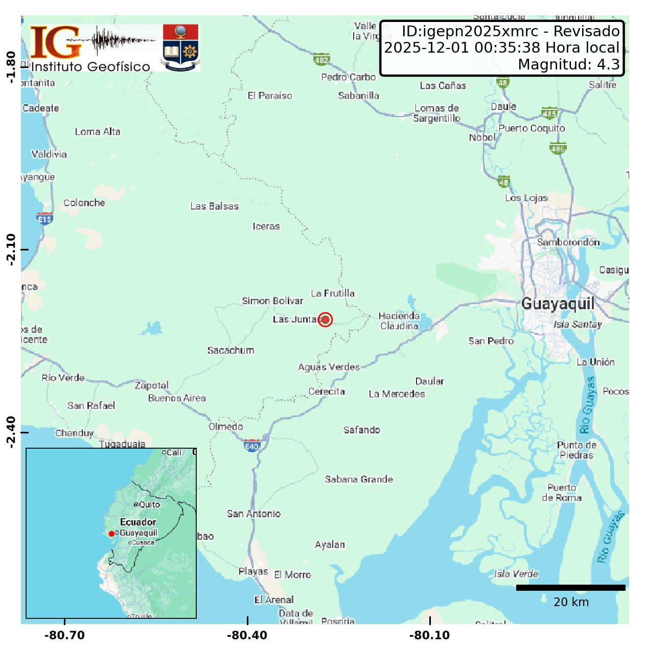 Temblor Ecuador | Sismo sacude durante la madrugada del 1 de diciembre ...