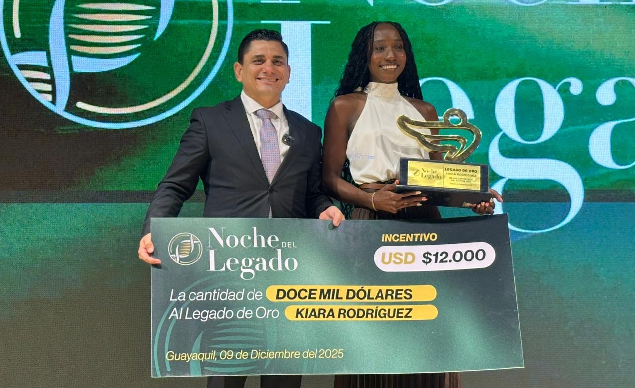 Fedeguayas premia a Kiara Rodríguez como la mejor deportista del 2025